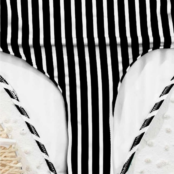 Swim | Boho Stripes Print One Piece Monokini Swimsuit | Poshmark